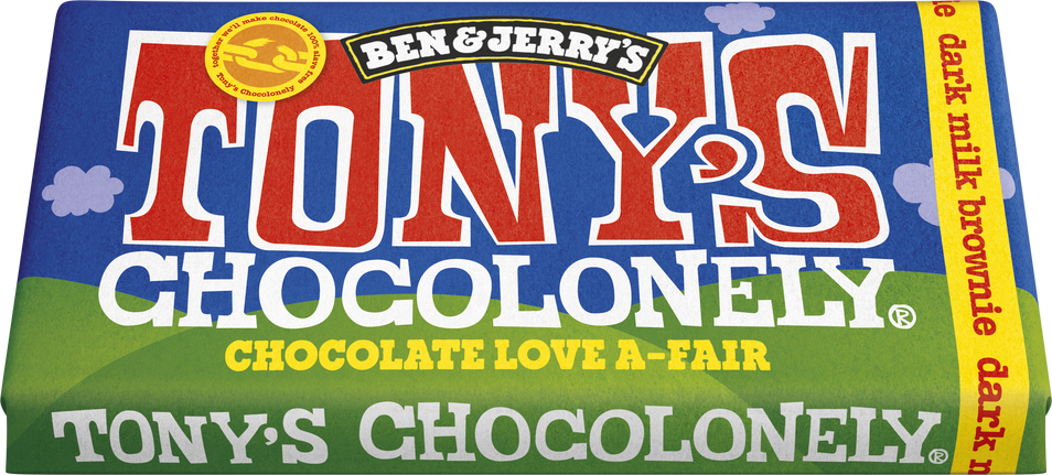 chocolate negro con leche y brownie 42% – Tony’s Chocolonely Global
